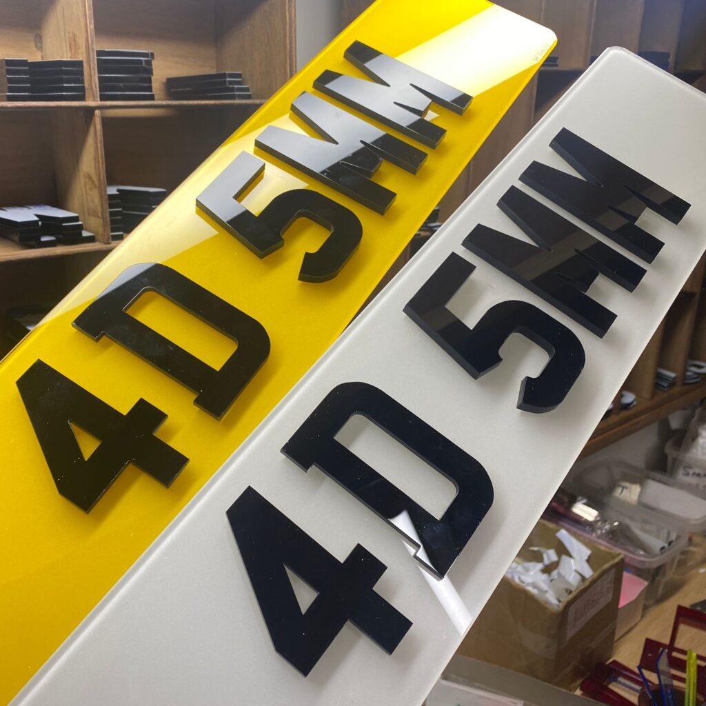4D 5mm Road Legal Number Plates Unique Number Plates