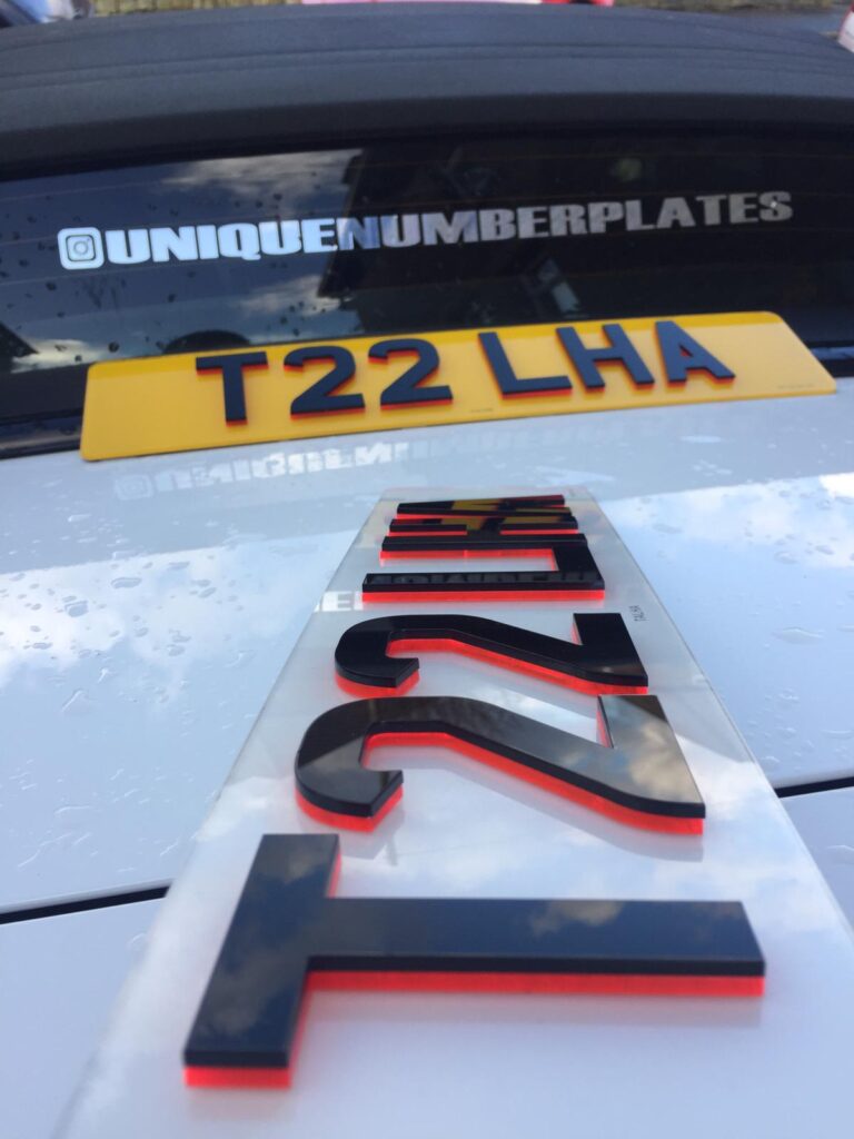 4D NEON Number Plates – Unique Number Plates