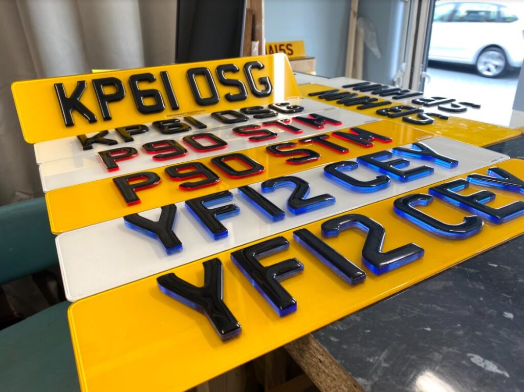 Premium Neon Gel Plates – Unique Number Plates