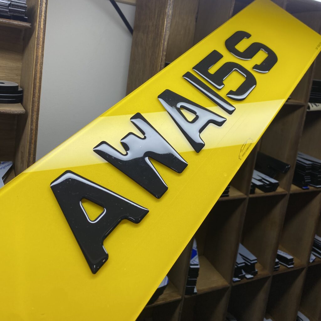 3D Gel Metro Number Plates – Unique Number Plates