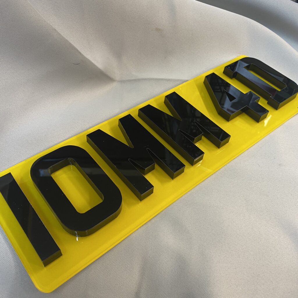 3D Gel Number Plate – Unique Number Plates